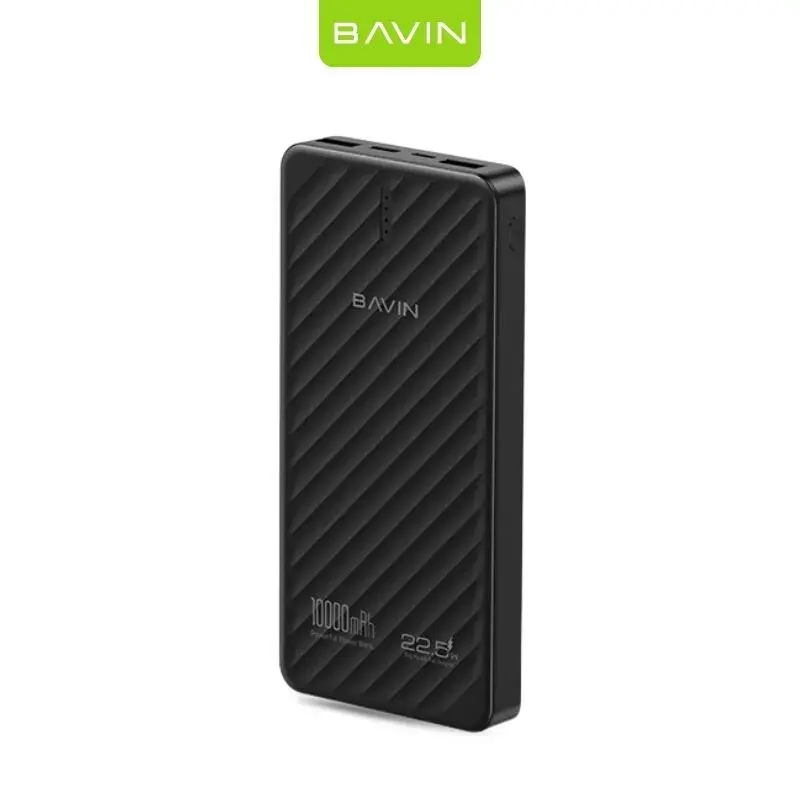 Bavin prenosni punjač PC1185 10000mAh, dvostruki 22,5 W USB-A + 20 W Type-C, crni