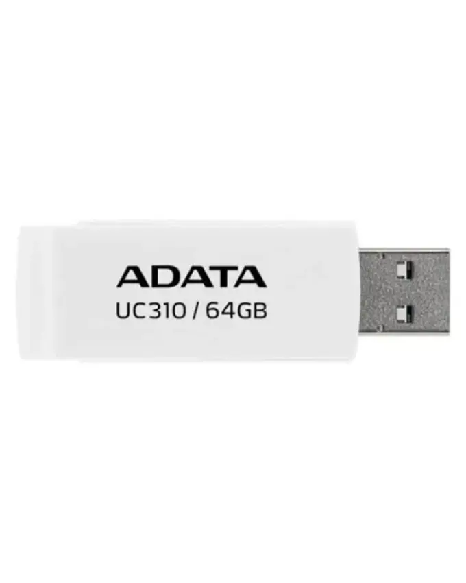 ADATA USB Flash memorija 3.2 UC310-64G-RWH, 64GB, Bela