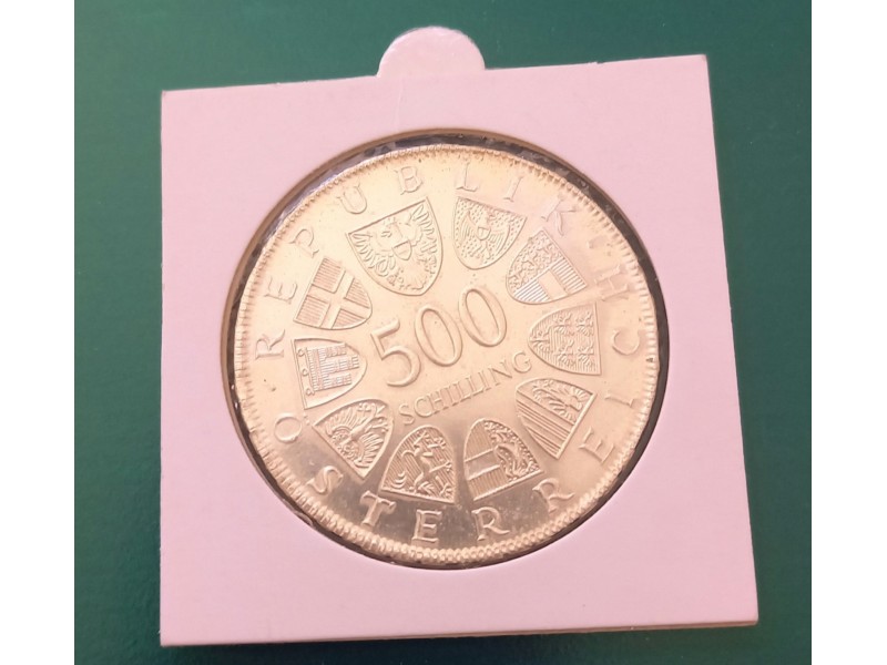 Maria Theresia 500 Schilling srebro