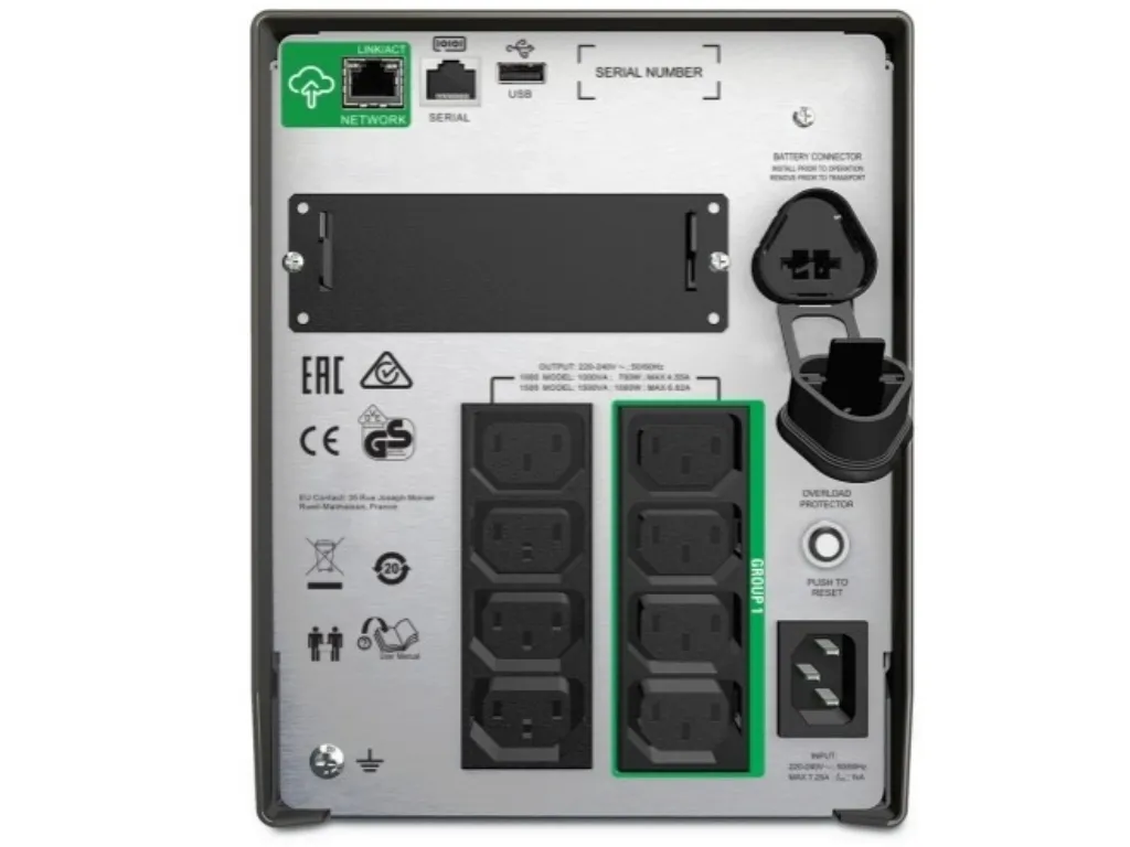 UPS, APC, Tower, Smart-UPS, 1000VA, LCD, 230V, with SmartConnect