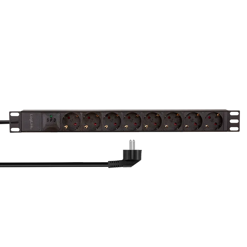 Logilink PDU 8 x šuko CEE 7/3, zaštita od preopterećenja, 1.8m