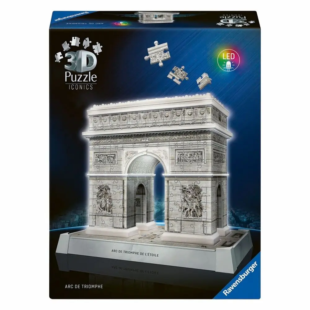 Ravensburger 3D slagalica Triјumfalna kapiјa sa svetlom, 54 dela