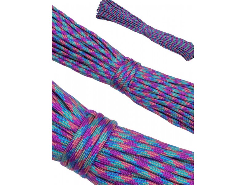 Paracord Ljubicasto plavo camo 10m