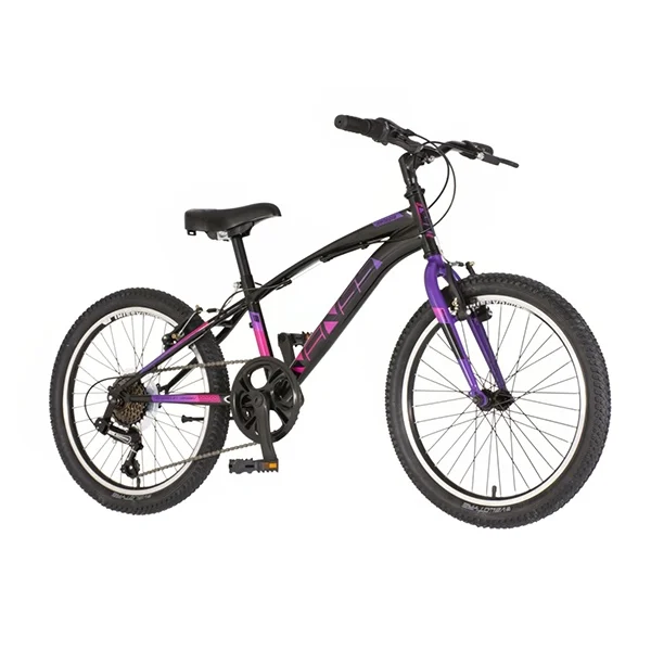 Bicikl Venssini Arcadia 20 inča 120-142cm crno ljubičasti