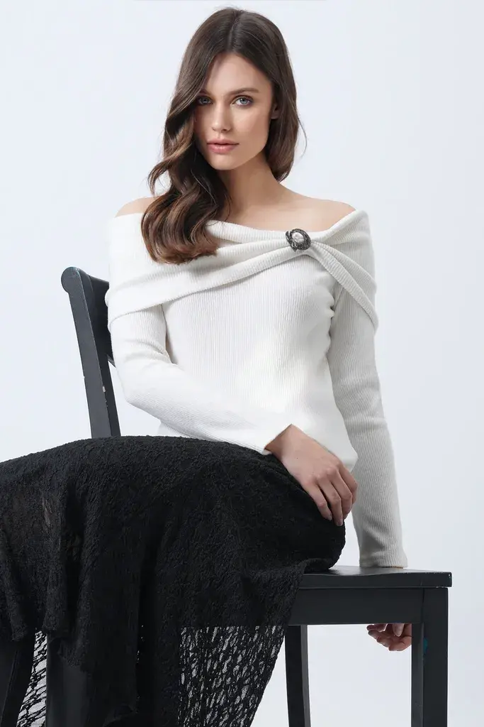 Trend Alacati Stili Ženska bluza Alc-X14721, Krem