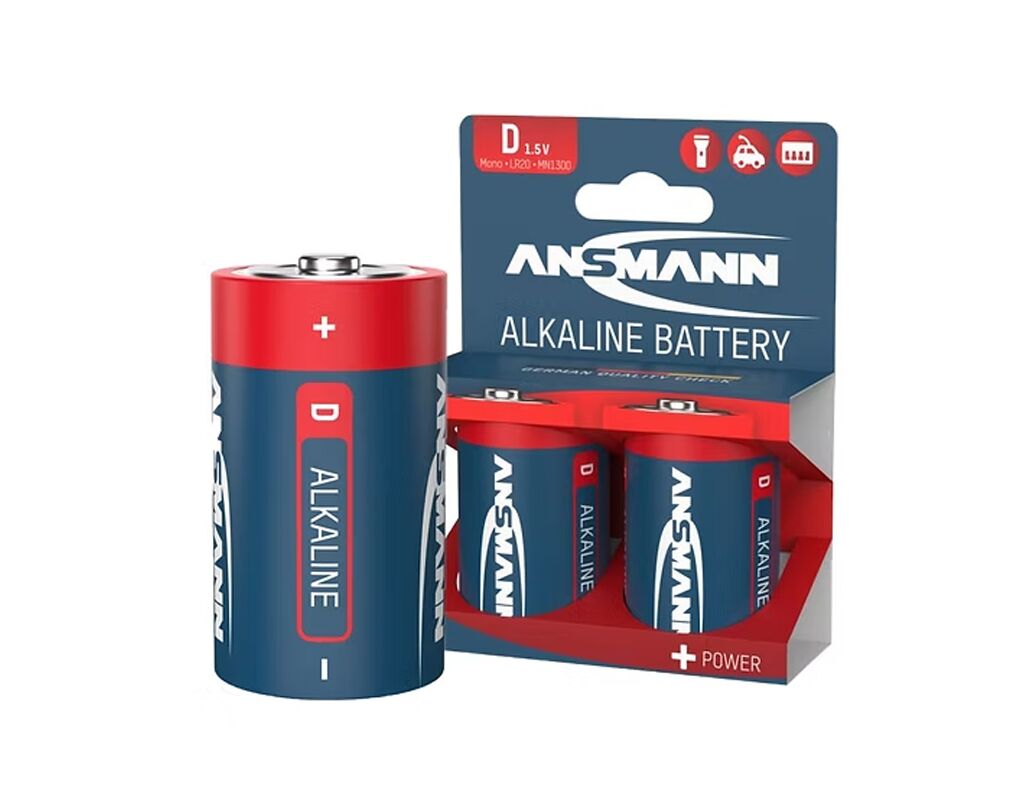 ANSMANN Alkalna baterija D LR20 1,5V blister 2kom