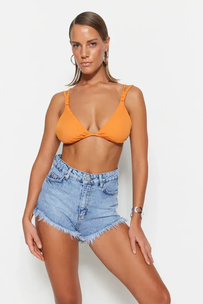 Trendyol Milla Ženski šorts Tbess23Sr00029, PlavI