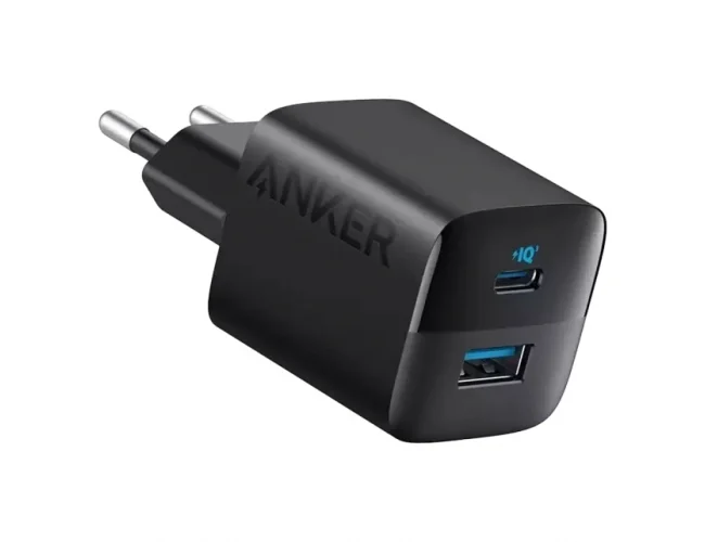 Anker 323 33W USB-C punjač za telefon 2-porta (USB-A i USB-C) crni