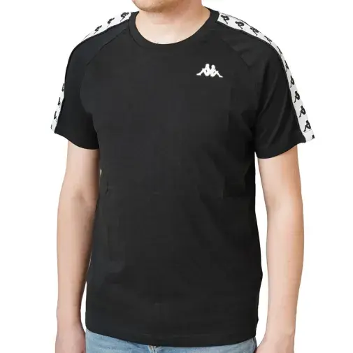 Kappa Muška majica 222 Banda Coen Slim, Crna