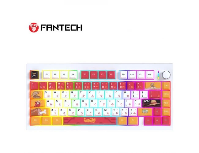 Fantech MK921 Maxfit 8 One Piece - Luffy (white switch) bežična mehanička gejmerska tastatura bela