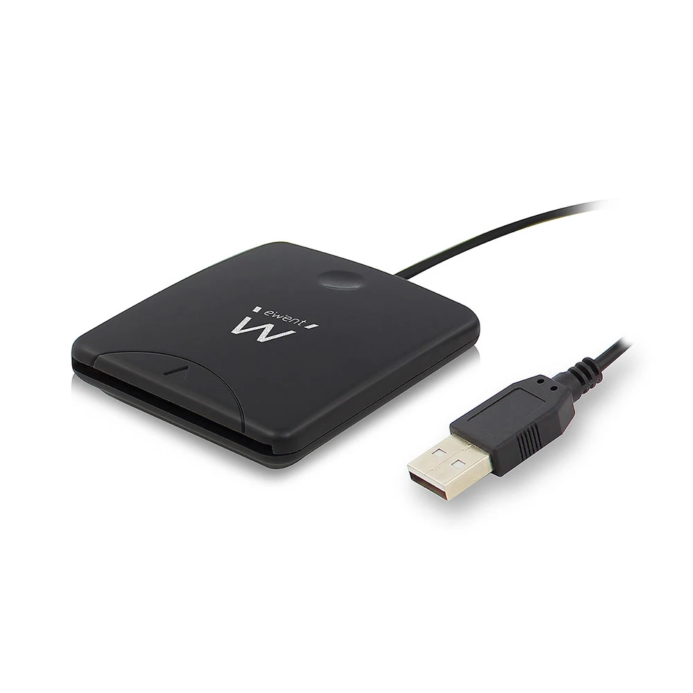 Ewent EW 1052 USB čitač pametnih kartica crni