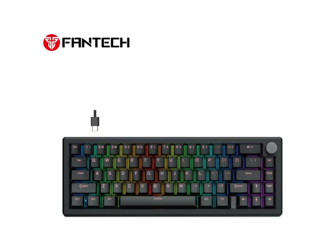 Fantech MK614 Atom X66 (white switch) mehanička gejmerska tastatura crna