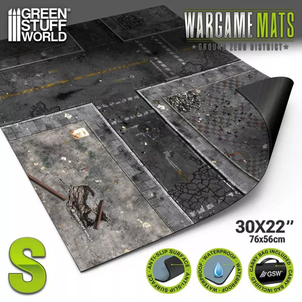 Wargame Mat - 76x56cm (22x32'') - Ground Zero District