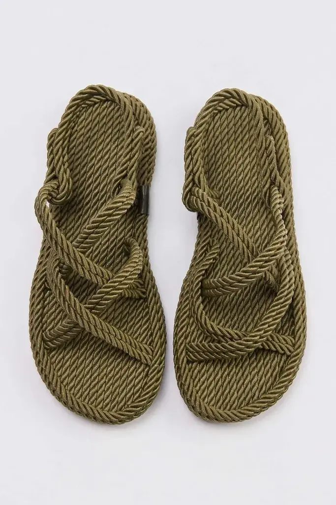 Trendyol Shoes Ženske sandale TAKSS25SD00056, Kaki