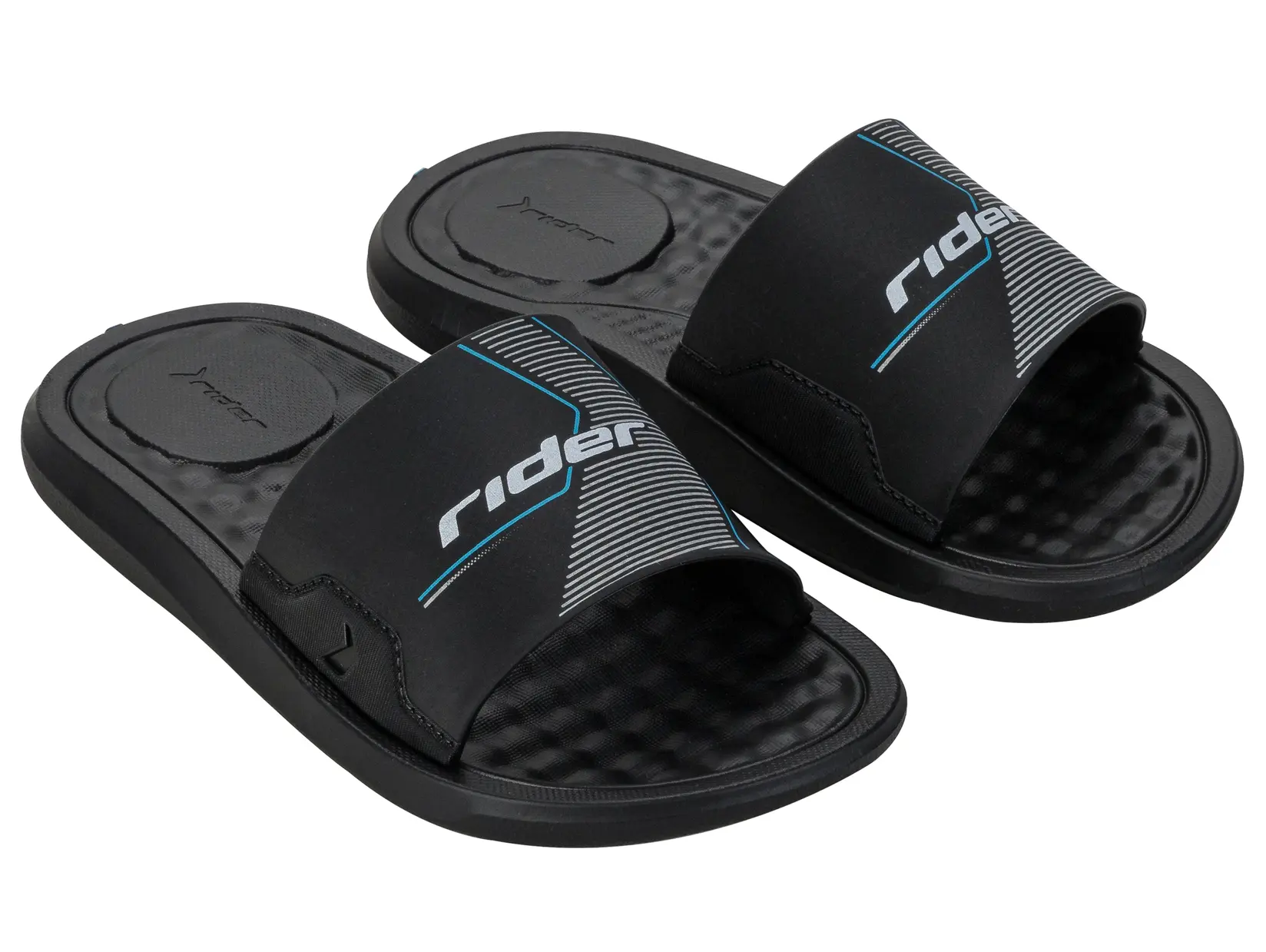 Rider Papuče za dečake 12223-BD717, Step Slide Kids, Crne