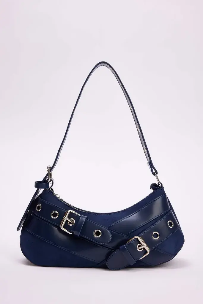Trendyol Shoes Ženska torba Takss25Oc00069, Tamnoplava