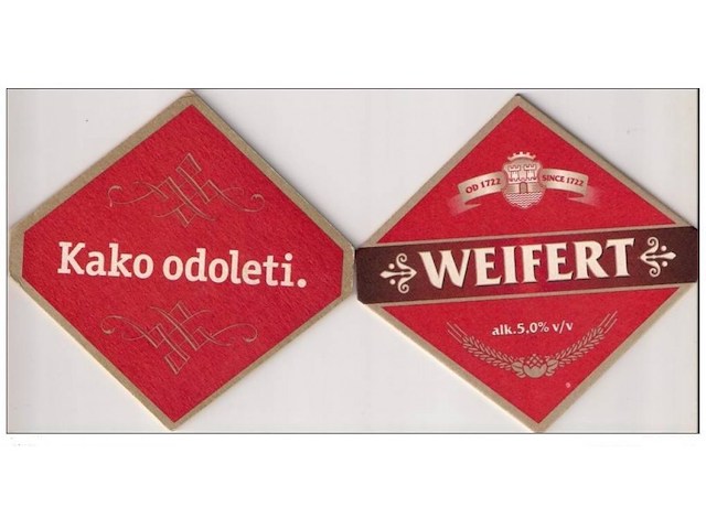 WEIFERT VAJFERT pivo podmetac