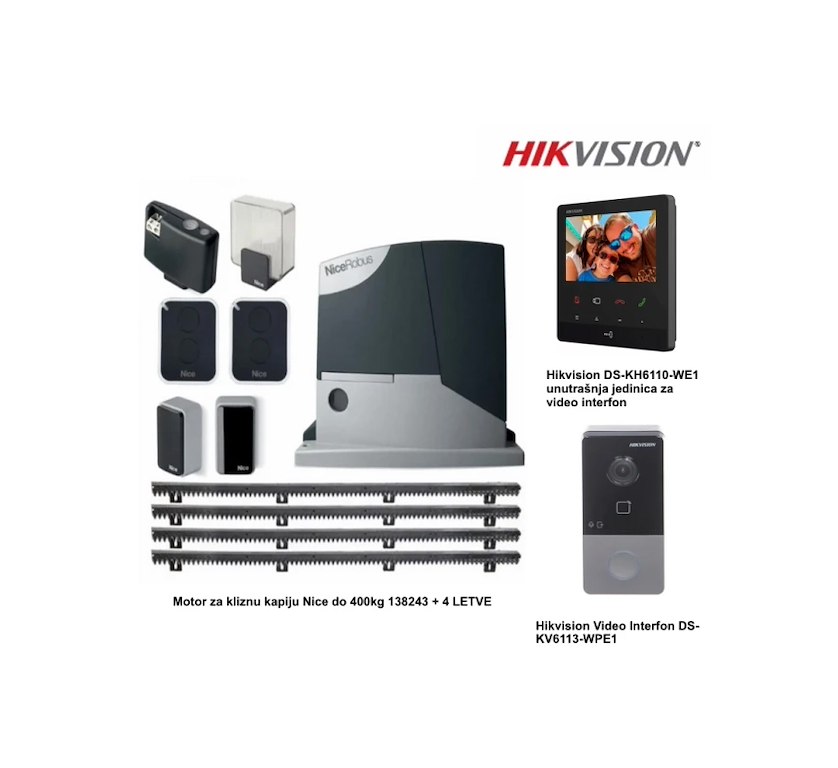 SET motor za kapiju i video interfon
