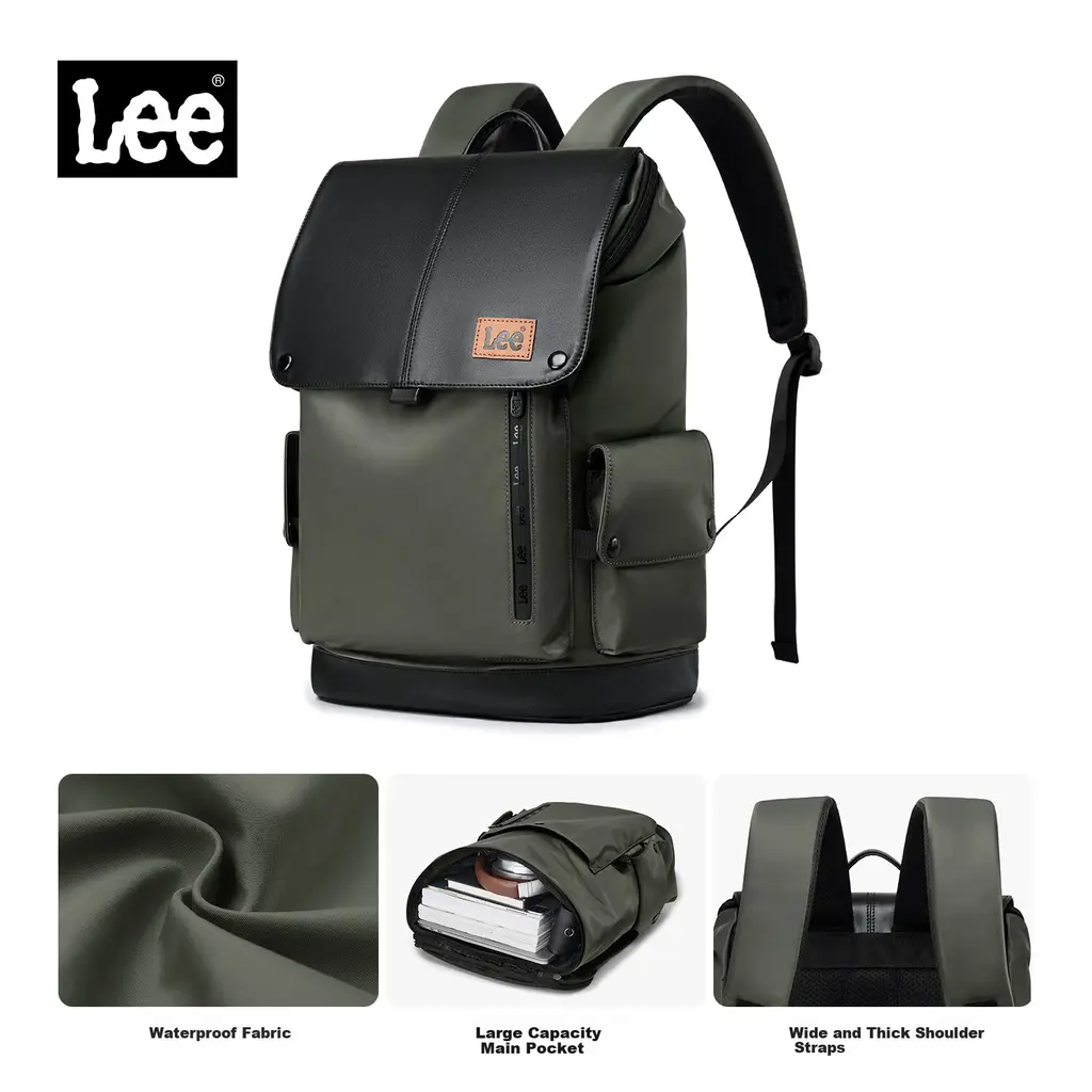 Lee Unisex ranac za laptop, 16", Zeleni