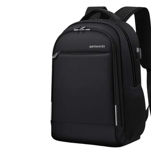 Septwolves Muški ranac za laptop, 15.6", Crni