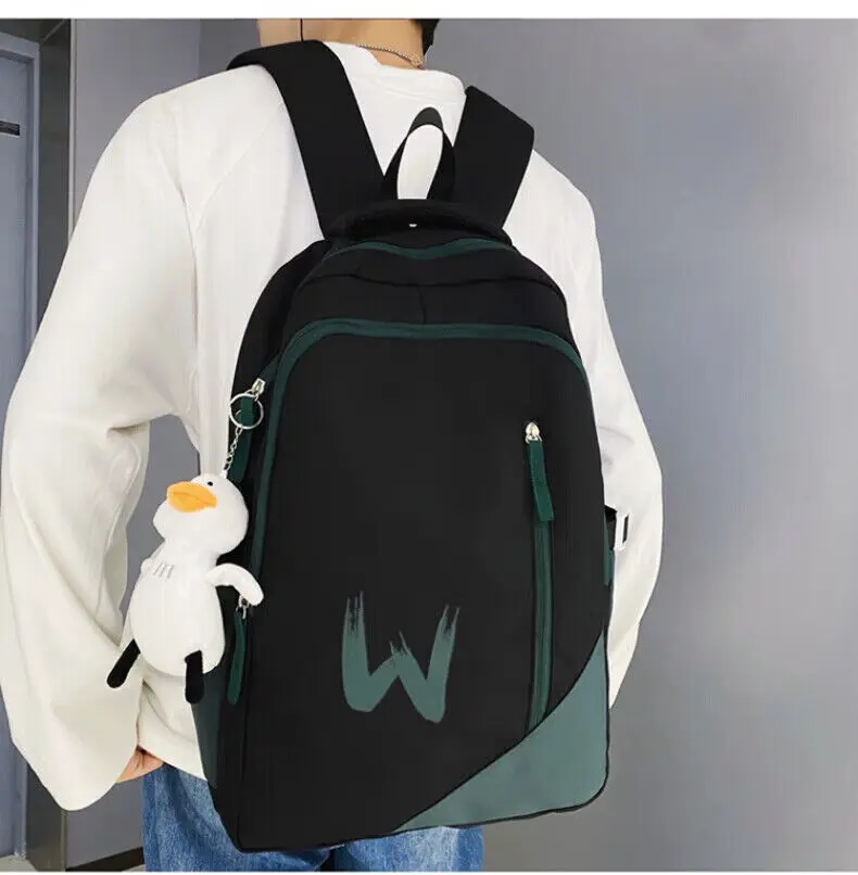 Huili Unisex školski ranac, Crni