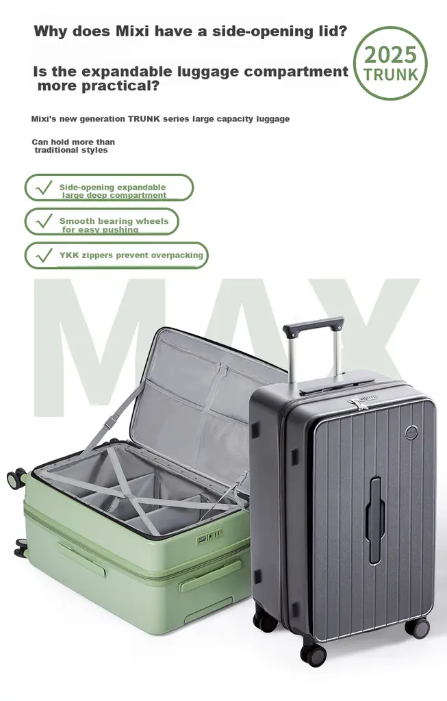 Mixi Kofer, 60.96cm, Sivo-Beli