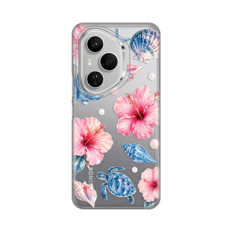 Zastitna ultra tanka (skin) maska / futrola PRINT - Huawei Honor 400 Pro Hibiscus Sea