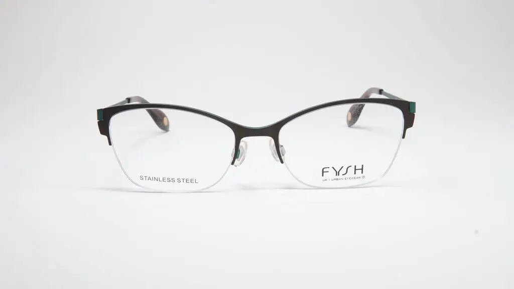 Fysh Ženski dioptrijski okvir 3612 851, Crno-tirkizni