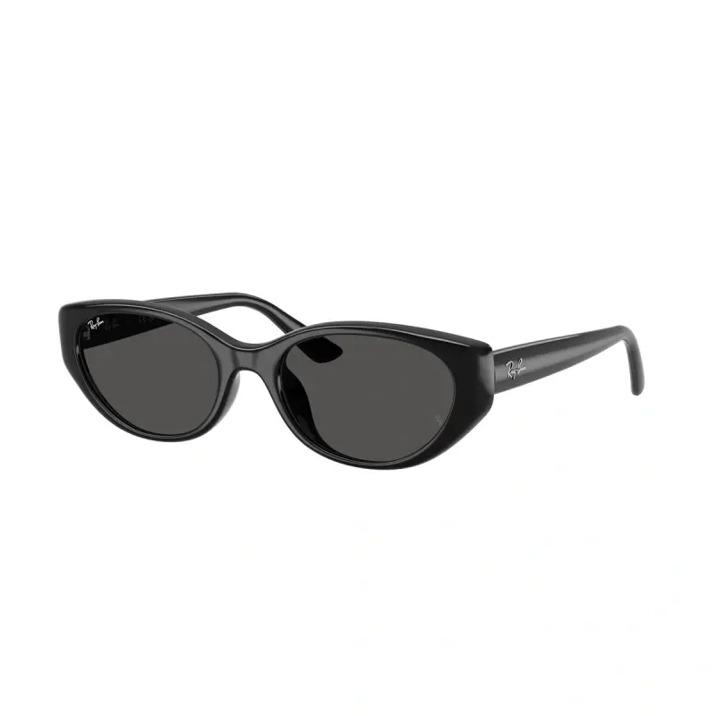 Ray-Ban Ženske naočare za sunce 0RB4457D 667711, Ovalne, Crne