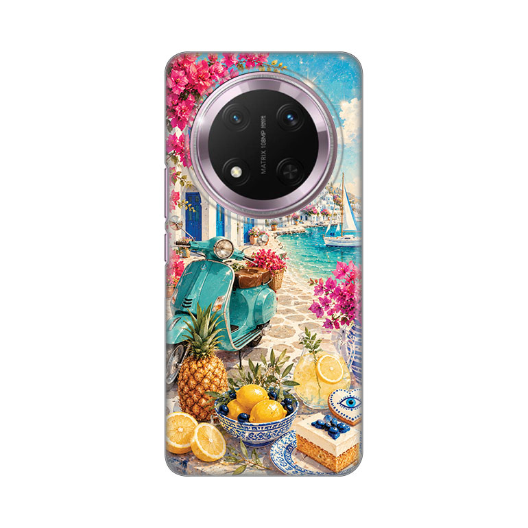 Zastitna ultra tanka (skin) maska / futrola PRINT - Huawei Honor Magic 7 lite Summer in Greece