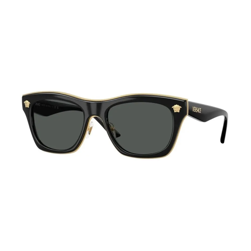 Versace Muške sunčane naočare 0VE2272 GB1/87, Četvrtaste, Crne