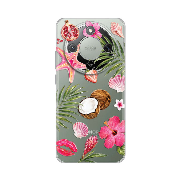Zastitna silikonska maska (futrola) PRINT - Huawei Honor Magic 8 Lite Coconut Paradise