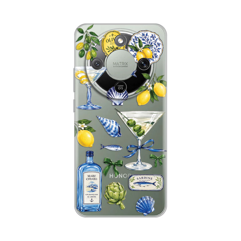 Zastitna silikonska maska (futrola) PRINT - Huawei Honor Magic 8 Lite Mediterranean Martini