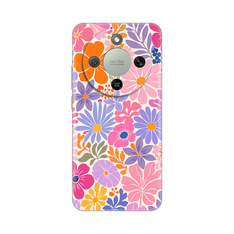 Zastitna silikonska maska (futrola) PRINT - Huawei Honor Magic 8 Lite Sunny Petals