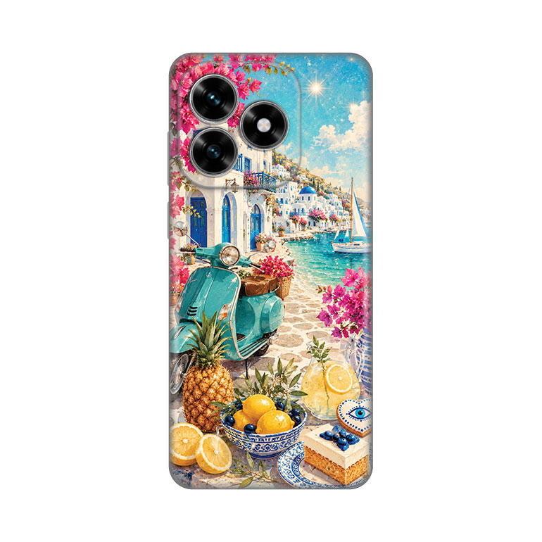 Zastitna ultra tanka (skin) maska / futrola PRINT - Huawei Honor X5c Plus Summer in Greece
