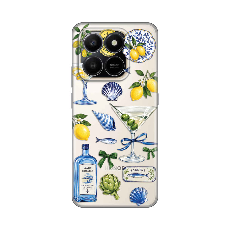 Zastitna silikonska maska (futrola) PRINT - Honor X7d 4G/400 Smart 5G Mediterranean Martini