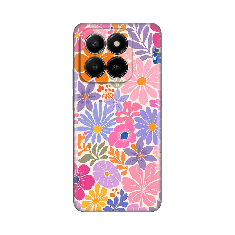 Zastitna silikonska maska (futrola) PRINT - Honor X7d 4G/400 Smart 5G Sunny Petals