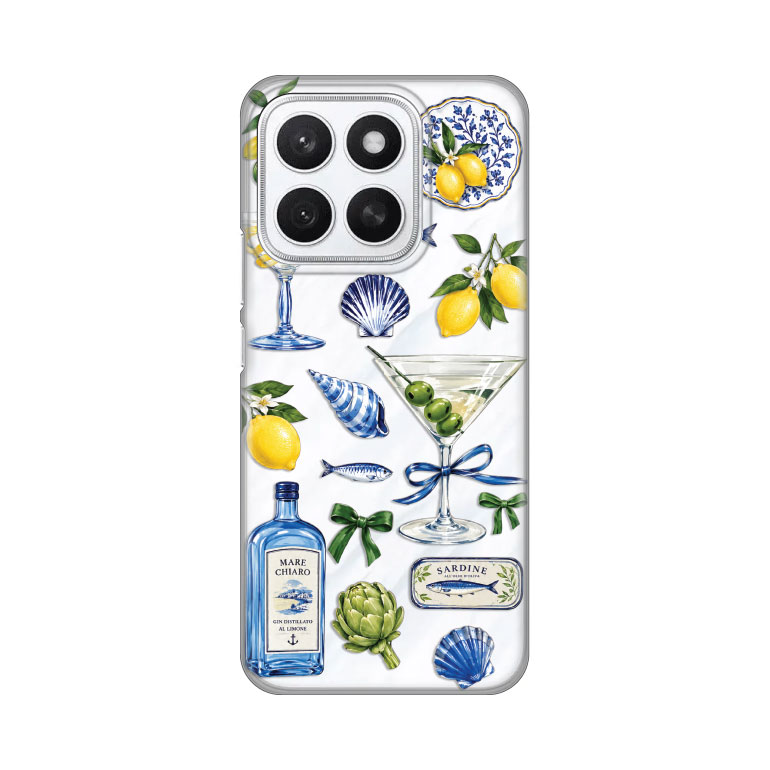 Zastitna silikonska maska (futrola) PRINT - Huawei Honor X8c Mediterranean Martini