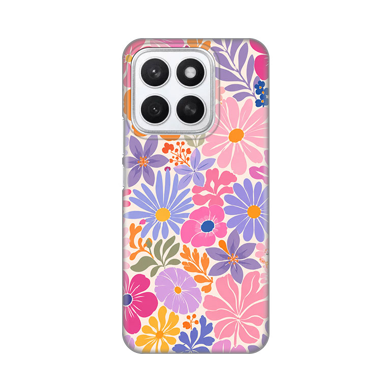 Zastitna silikonska maska (futrola) PRINT - Huawei Honor X8c Sunny Petals