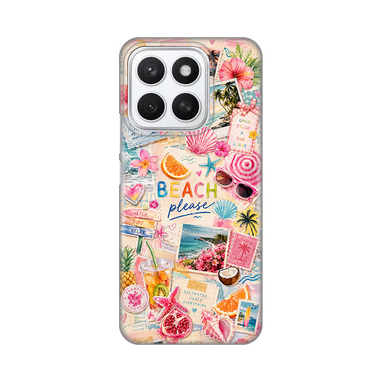 Zastitna ultra tanka (skin) maska / futrola PRINT - Huawei Honor X8c Beach Please