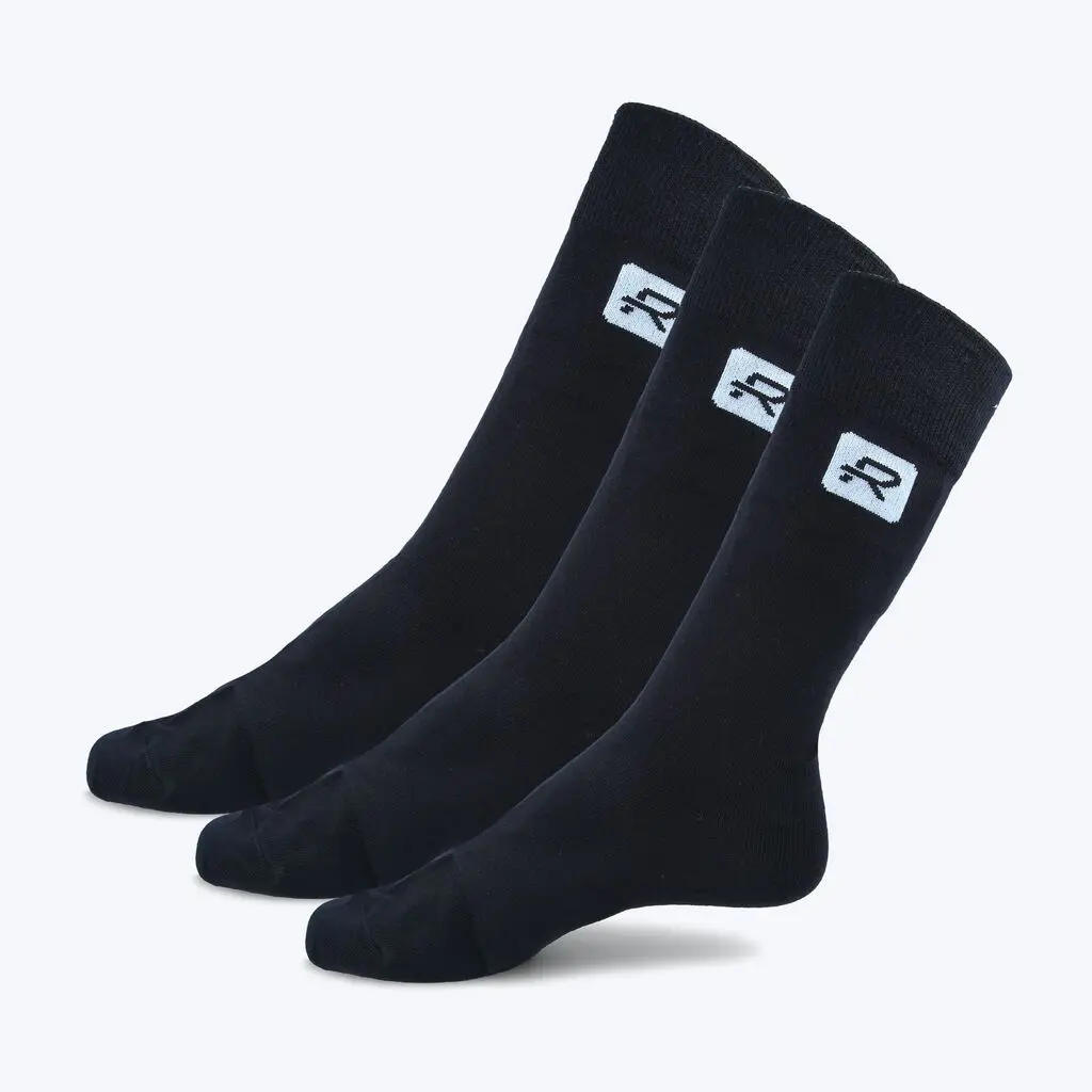 Rang Čarape Classic High Thin, 3 komada, Crne