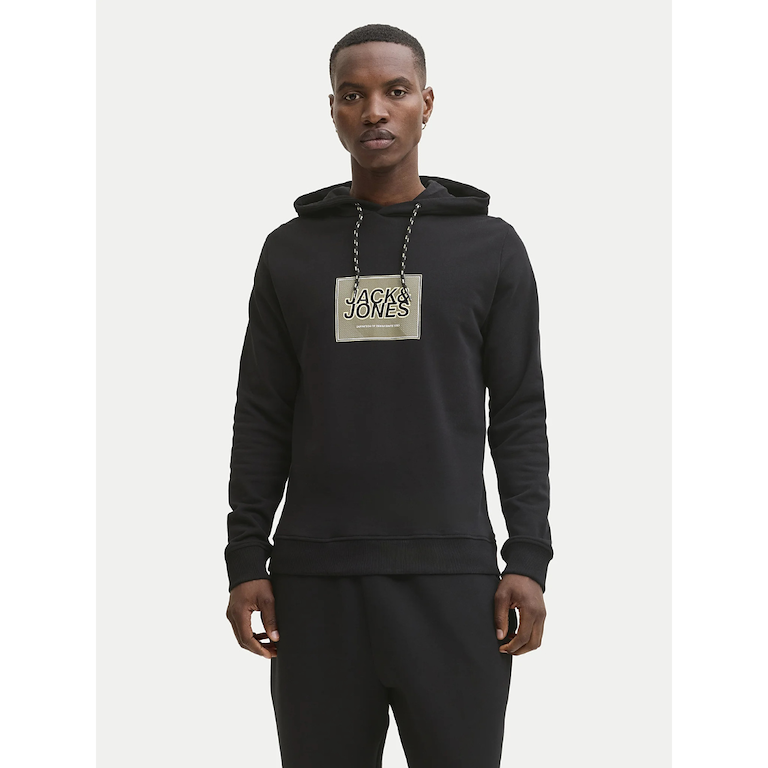 J&J Crni Muški Duks JJRAIN SWEAT HOOD