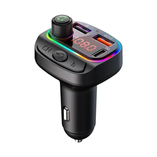FM TRANSMITER I PUNJAČ KETTZ PAYA BLUETOOTH/2XUSB QC3.1/TYPE-C/LED