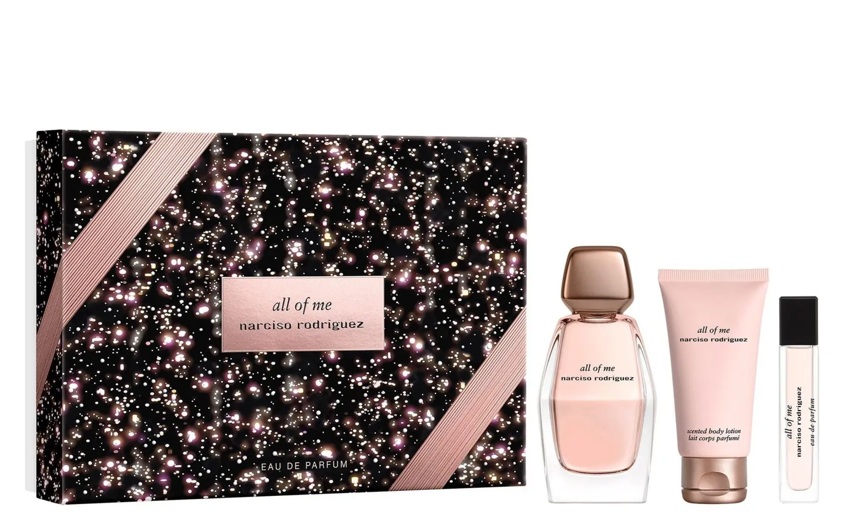 Narciso Rodriguez Ženski parfemski set All Of Me EDP, 90ml+Losion za telo, 50ml+Mini parfem EDP, 10ml