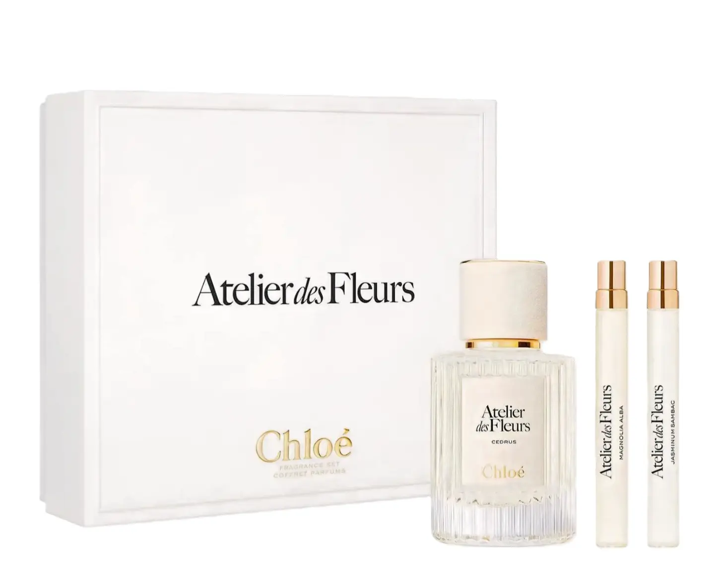 Chloe Unisex parfemski set Atelier des Fleurs Cedrus, EDP, 50 ml+Magnolia Alba, 10 ml+Jasminum Sambac, 10 ml