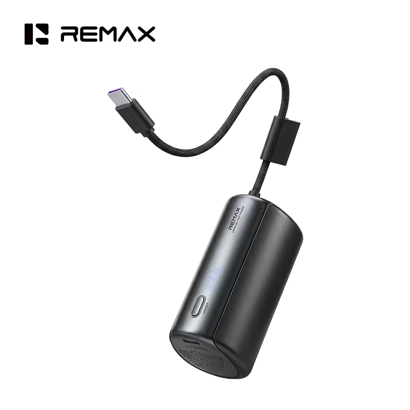 Back Up baterija (univerzalna) prenosiva baterija REMAX Coolpad Series FP-110 sa integrisanim Type C kablom 10000mAh crna