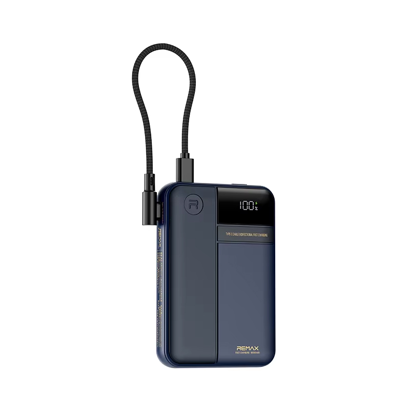 Back Up baterija (univerzalna) prenosiva baterija REMAX Range Series FP-122 22.5W sa integrisanim Type C kablom 10000mAh plava