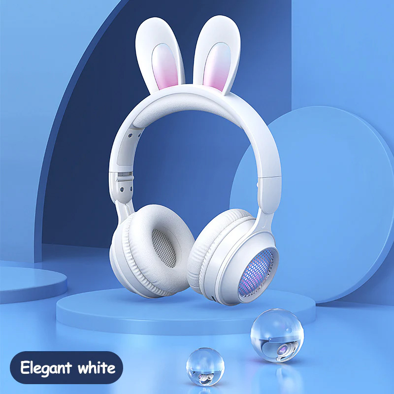 Bluetooth slusalice Bunny bele