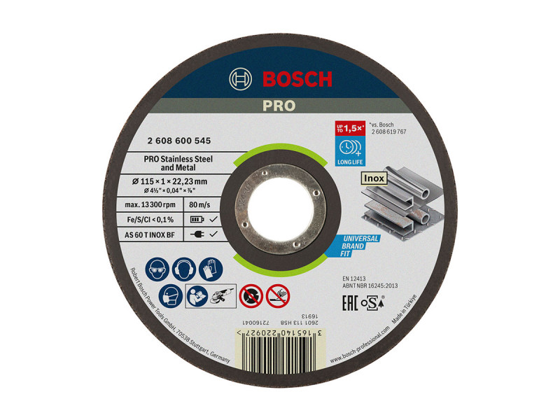 REZNA PLOČA 115X1 mm za INOX