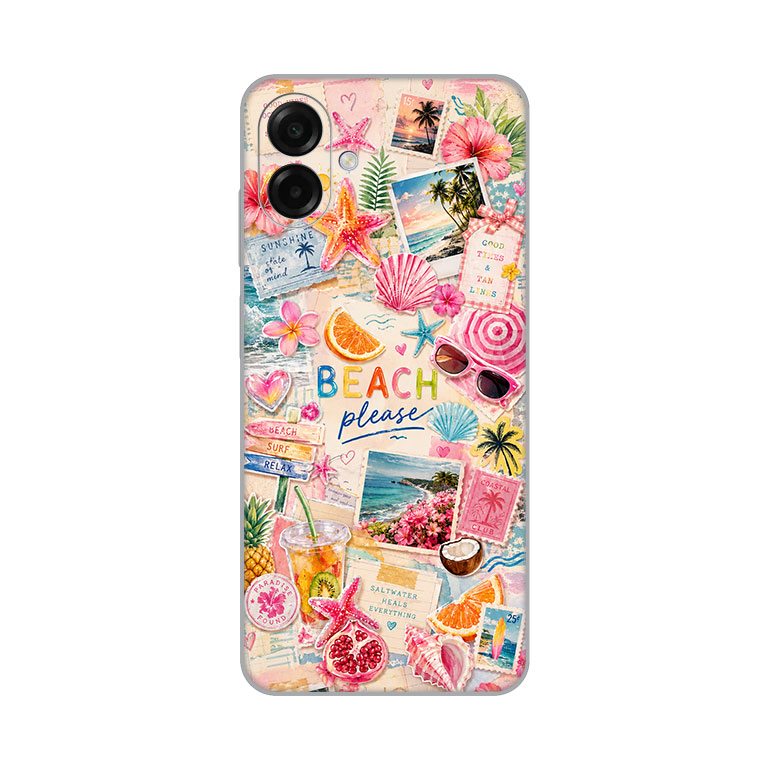 Zastitna ultra tanka (skin) maska / futrola PRINT - Samsung A075F Galaxy A07 Beach Please
